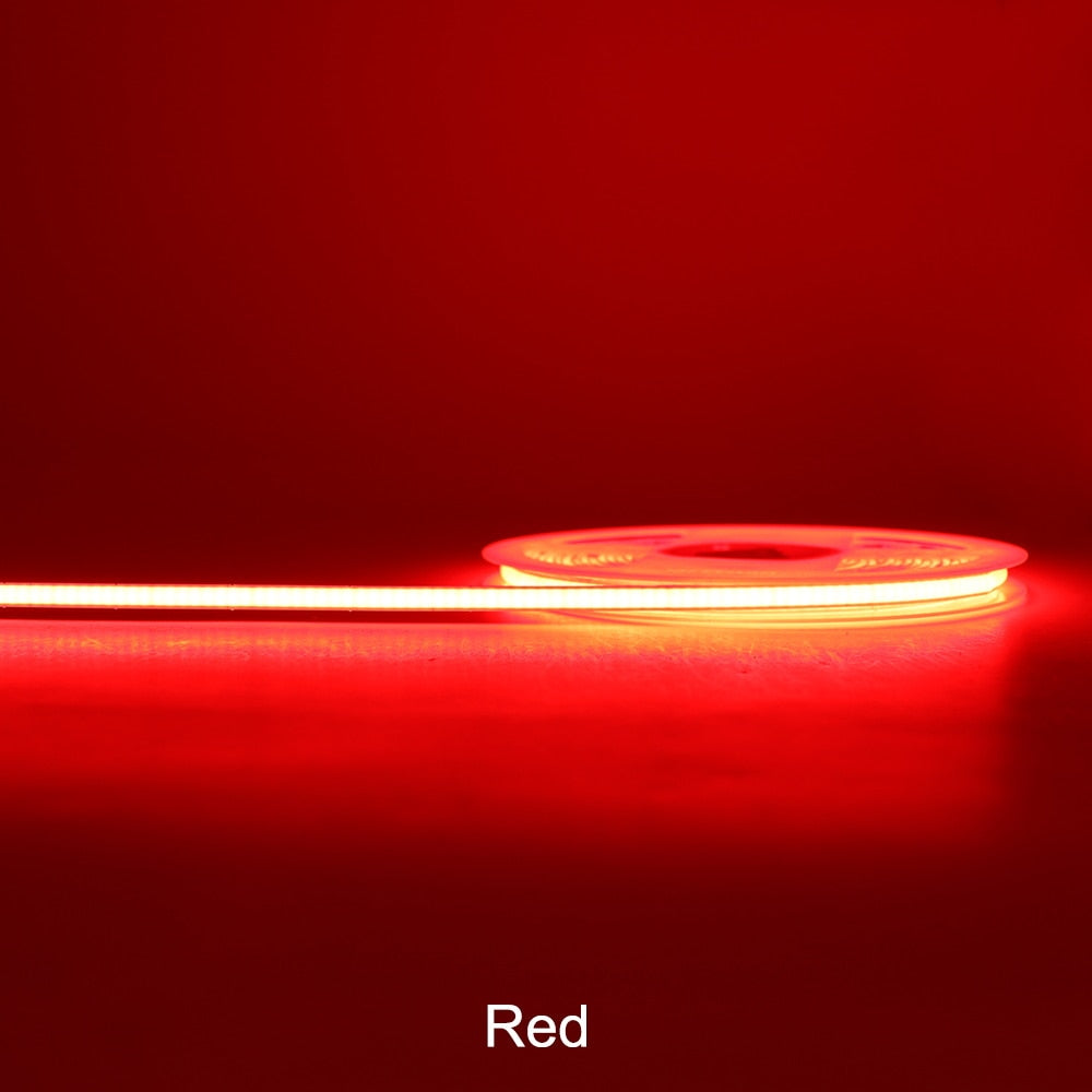 COB LED Strip 24V Flexible 5mm 8mm Width - Red – Shine Lighting